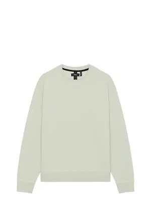 Theory Light Bilen Relaxed Crew Sweatshirt - Light Greenstone