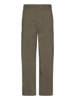 WAO Relaxed Fit Pleated Pants - Khaki