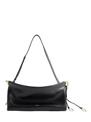 Alaïa Le Click East West Medium Leather Shoulder Bag - Noir