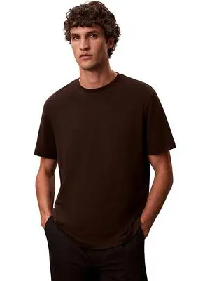 Calvin Klein Supima Cotton Crewneck T-shirt - Chocolate Torte