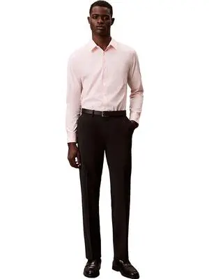 Calvin Klein Slim Stretch Button-down Shirt - Cloud Pink