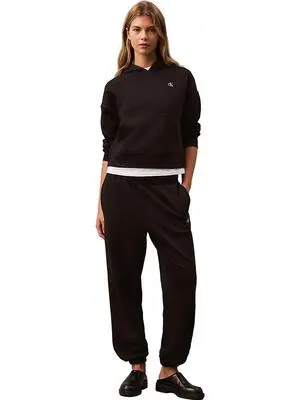 Calvin Klein Monogram Fleece Joggers - Black Beauty