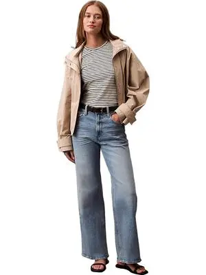 Calvin Klein Ultra High Rise Wide Leg Jeans Surfside