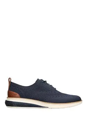 Cole Haan Zerøgrand Wingtip Stitchlite Oxford Shoes - Navy