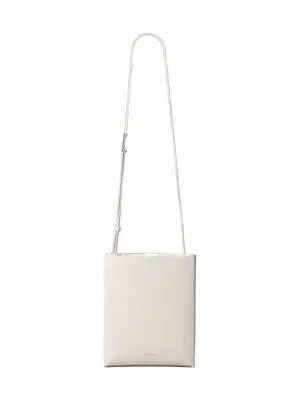 Calvin Klein Leather Crossbody Bag - Antique White