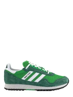 Adidas Suede And Mesh Low-top Trainers - Collegiate Green