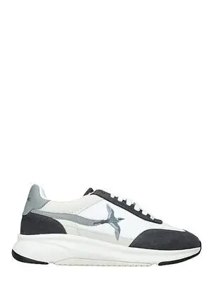 Axel Arigato Genesis Neo Bird Suede And Leather Low-Top Runner Trainers White/blk