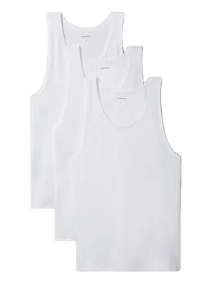 Calvin Klein Cotton Stretch Blend 3-pack Tank Top - White