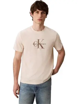 Calvin Klein Calvin Klein Monologo Tee Chalk
