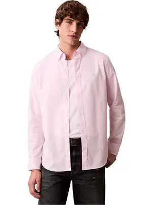 Calvin Klein Solid Oxford Classic Button-down Shirt - Pearly Pink