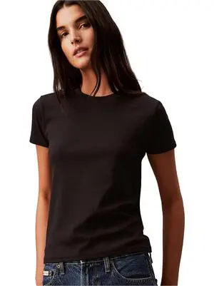 Calvin Klein Soft Cotton Tee - Black Beauty