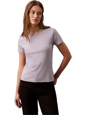 Calvin Klein Calvin Klein Soft Cotton Tee Lilac Grey