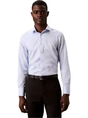 Calvin Klein Calvin Klein Steel Solid Slim Fit Button-down Shirt Blue