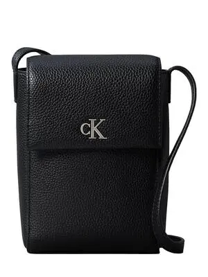 Calvin Klein Monogram Phone Crossbody Bag - Black