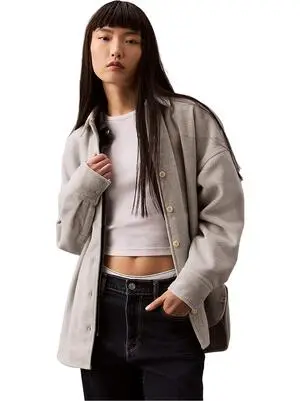 Calvin Klein Lightweight Windbreaker Jacket Vanilla Ice Heather