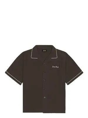 STAN RAY Bowling Shirt In Charcoal - Black