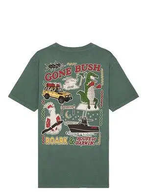 ROARK Hod Postcard Tee In Green - Forest