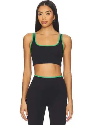 Splits59 Cait Rigor Sports Bra In Black - Black & Grass