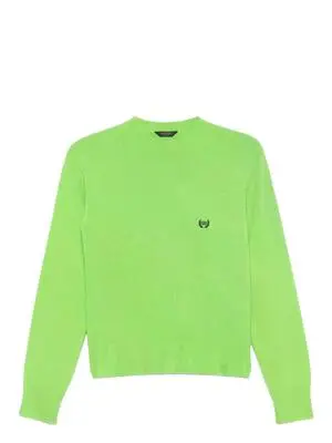 Balenciaga Logo-embroidered Sweater - Green