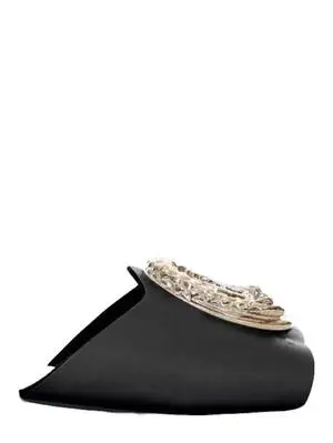 Just Cavalli Elisie Satin Slide Sandals - Black
