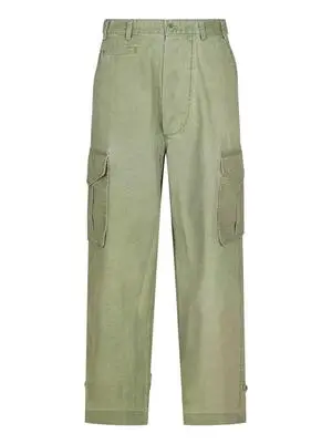 Kenzo Adjustable Cargo Trousers - Green