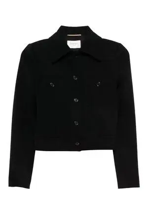 Saint Laurent Cropped Jacket - Black