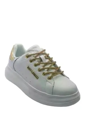 Just Cavalli Ursa Leather Sneakers - White