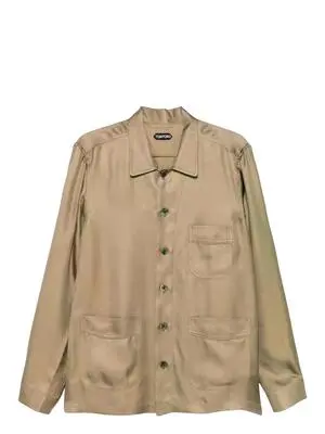 TOM FORD Silk Twill Shirt - Green