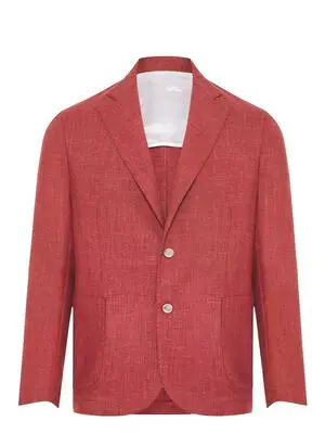 BARBA NAPOLI Single-breasted Blazer - Red