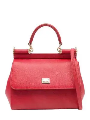 Dolce & Gabbana Leather Tote - Red