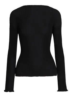 Proenza Schouler Camille Ribbed-knit Pullover - Black