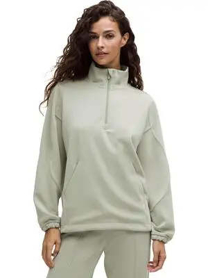 Lululemon Softstreme Half-zip - Fog Green