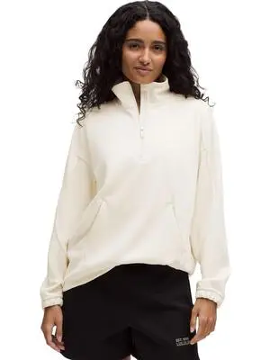 Lululemon Softstreme Half-zip - Light Ivory