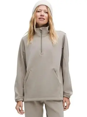 Lululemon Softstreme Half-zip - Warm Ash Grey