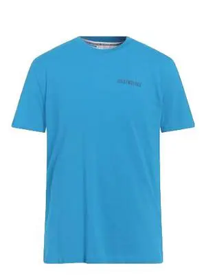 BIKKEMBERGS T-shirt Azure Size Cotton, Elastane - Blue