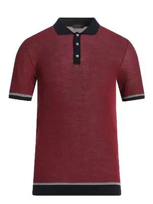 ZANONE Zanone Knitted Polo Shirt Red