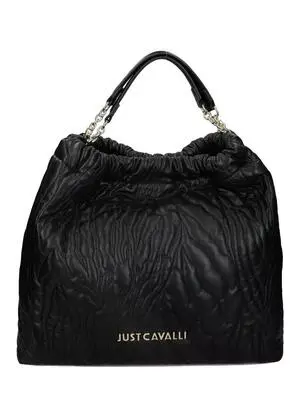 Just Cavalli Logo-plaque Shoulder Bag - Black