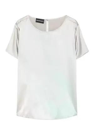 Emporio Armani Satin Top - Grey