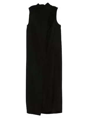 UMA WANG Sleeveless Midi Dress - Black