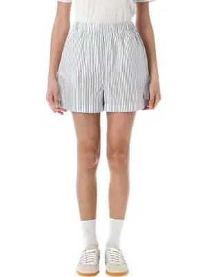 SPORTY & RICH Striped Shorts - Blue