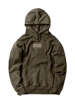 Kith Classic Logo Hoodie - Olive