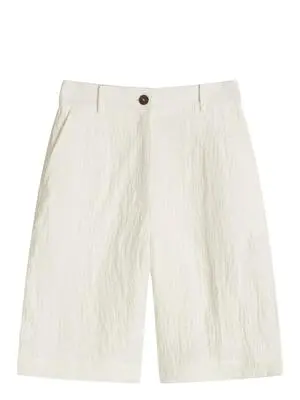 Studio Nicholson Wide Leg Shorts - Parchment