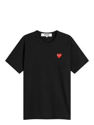 Play Comme Des Garcon Basic Logo T-shirt - Black