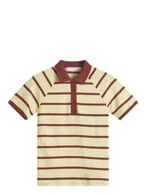SAMSØE SAMSØE Saamy Striped Polo Top - Yellow Brick Stripe
