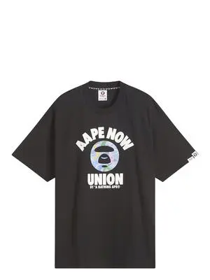 A BATHING APE Aape Union College T-shirt - Black