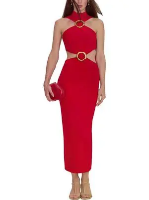 Cult Gaia Ambar Maxi Dress - Red