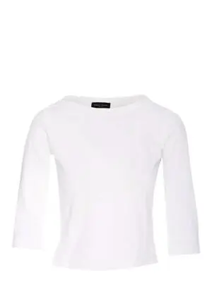 ROBERTO COLLINA Boat-neck T-shirt - White