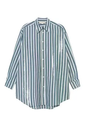 Remain Birger Christensen Striped Shirt - Blue