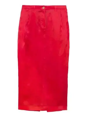 Khaite Lucian Maxi Skirt - Red