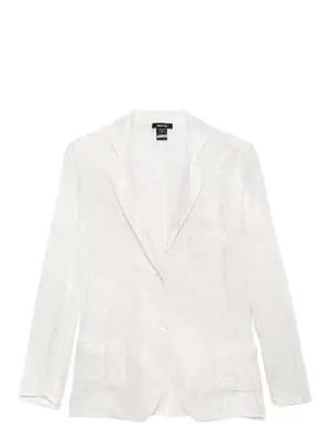Avant Toi Knitted Blazer - White